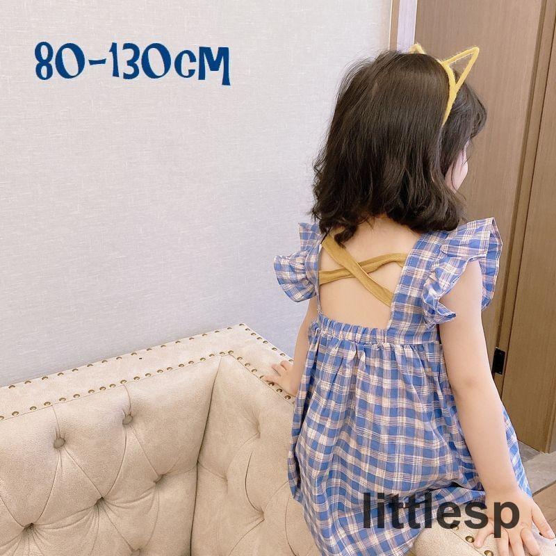 クロスバックワンピース キッズ 子供 バックシャン 背中開き クロスバックワンピース キッズ 子供 バックシャン 背中開き