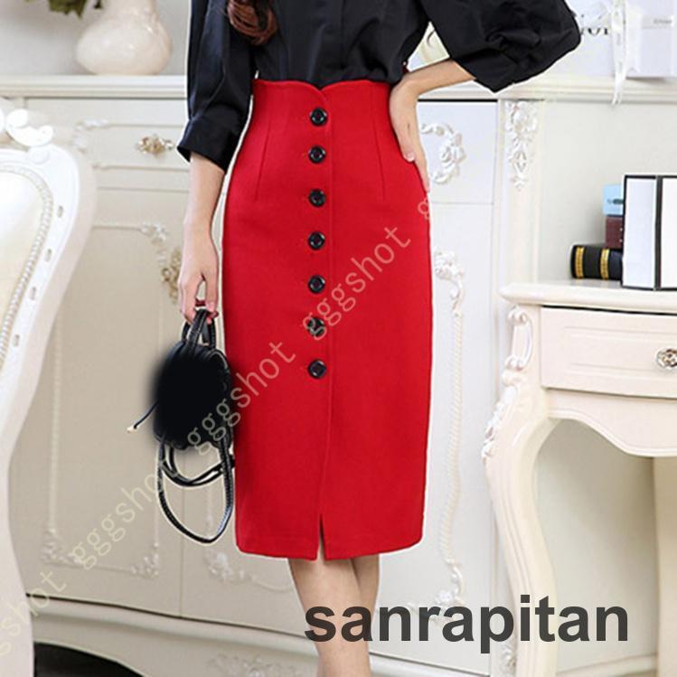 スカート レディース スリット ロングスカート ストレート スカート ウエストゴム タイト ハイウェスト 体型カバー ミモレ丈 脚長効果 通学 カジュアル 普段着 : qunzi1-2440 ...