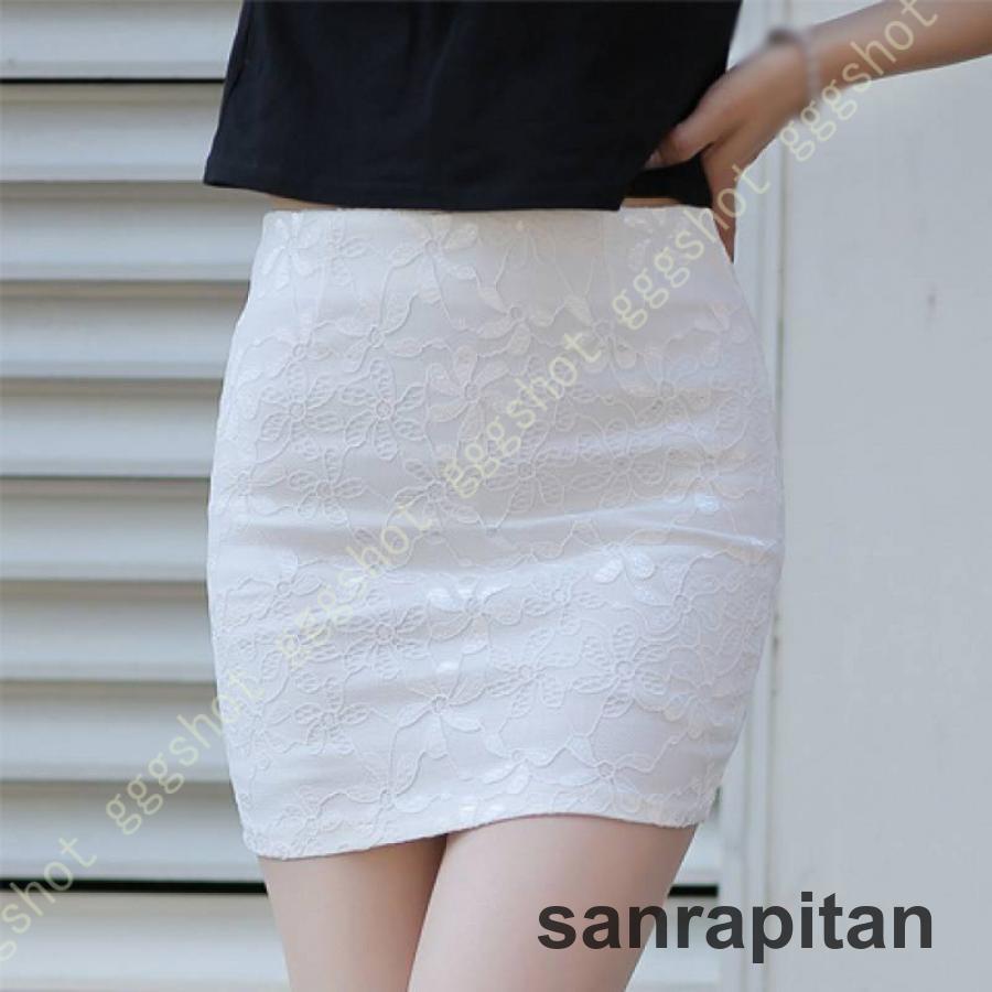 タイトスカート タイト スカート エレガントレース レーススカート ミモレ丈 ロング 入学式 ビジネス おしゃれ 通勤 高見え 大きいサイズ ひざ丈 白 黒 : qunzi1-254 : サン ...