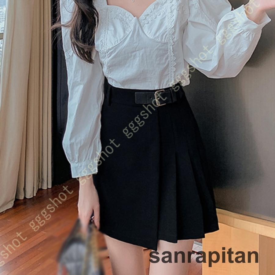 ミニスカート プリーツスカート スカート 無地 レディース ミニ丈 ショート丈 ハイウエスト Aライン ボwzq 膝丈スカート かわいい おしゃれ 美脚 無地 : qunzi1-3104 ...