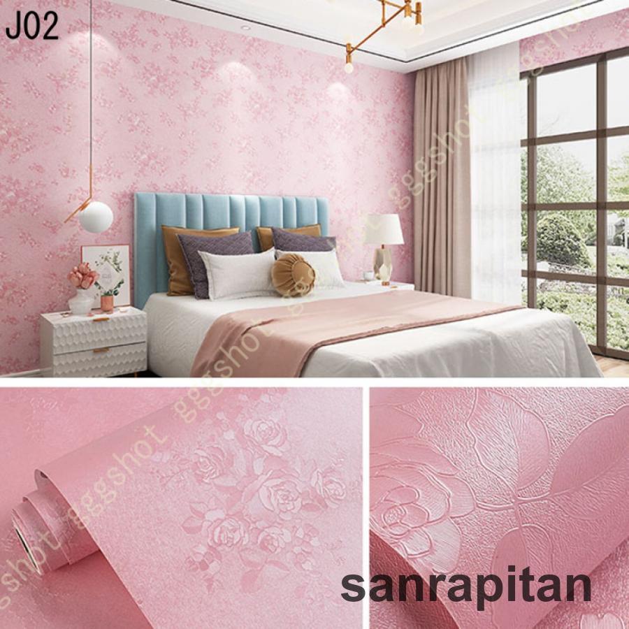 ブランド登録なし 壁紙 シール はがせる 花柄 10m diy のり付き ウォールペーパー 厚手 剥がせる 可愛い 柄 粘着シート 張り替え クロス 補修 おしゃれ 防水 無地 : サンラびっ ...