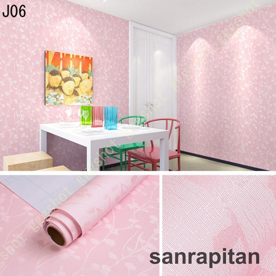 ブランド登録なし 壁紙 シール はがせる 花柄 10m diy のり付き ウォールペーパー 厚手 剥がせる 可愛い 柄 粘着シート 張り替え クロス 補修 おしゃれ 防水 無地 : サンラびっ ...