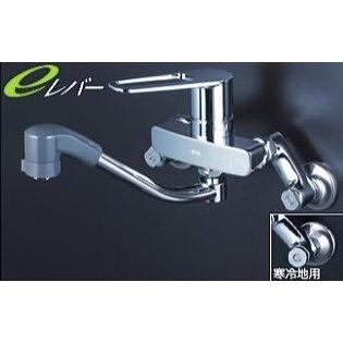KVK シングルレバー式混合栓 【eレバー省エネ水栓】MSK110KZERFUT キッチンシャワー付き 寒冷地対応品 逆止弁なし : サンサン マーケット - 通販 - Yahoo!ショッピング