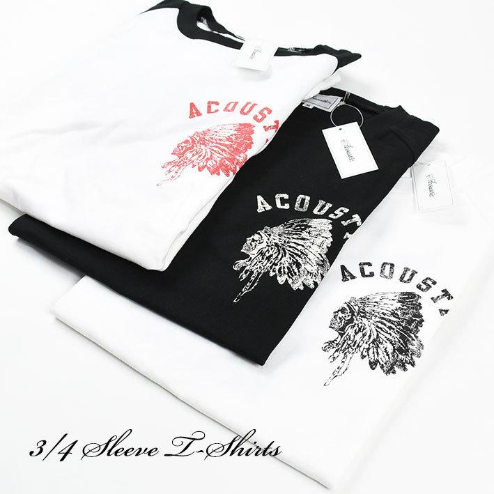 Acoustic セール! ACOUSTIC アコースティック ラグラン 7分袖T Acoustic セール! ACOUSTIC アコースティック ラグラン 7分袖T