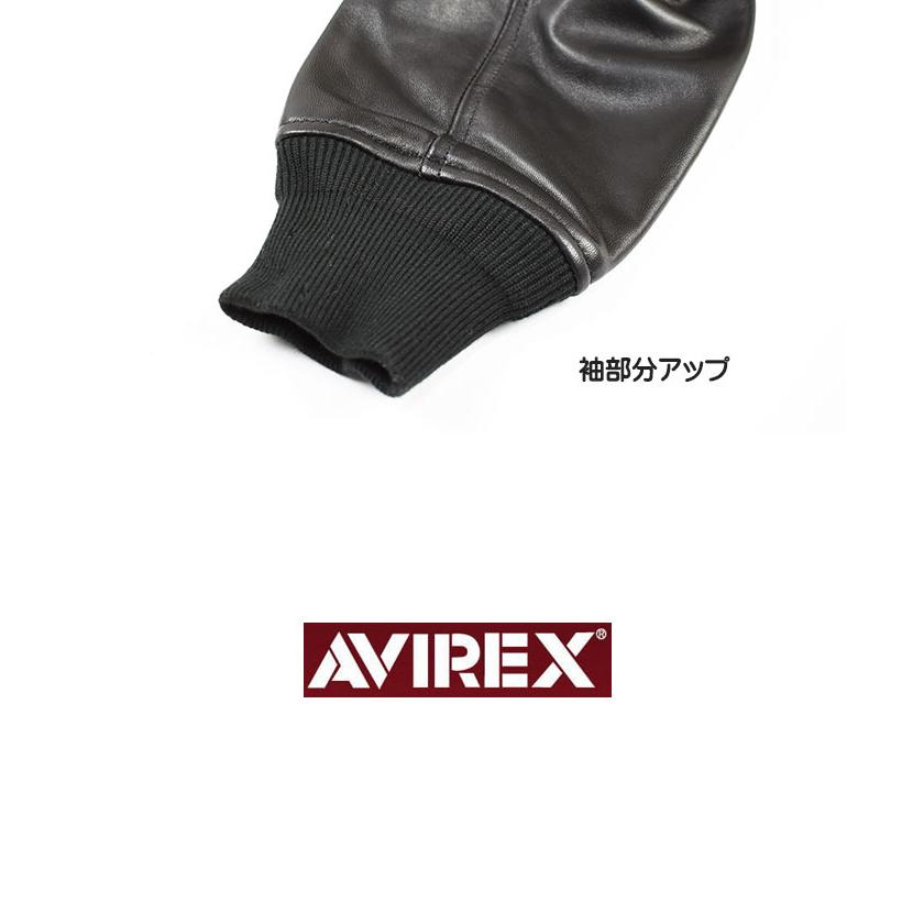 AVIREX アビレックス シープスキン レザー MA-1 LEATHER MA-1 革ジャン ミリタリー MA1 フライトジャケット メンズ 783-3250074 : 2311-783 ...