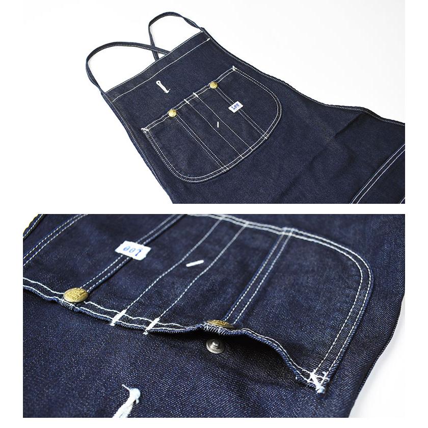 Lee セール! リー WORK LINE デニム パイピング エプロン Lee セール! リー WORK LINE デニム パイピング エプロン
