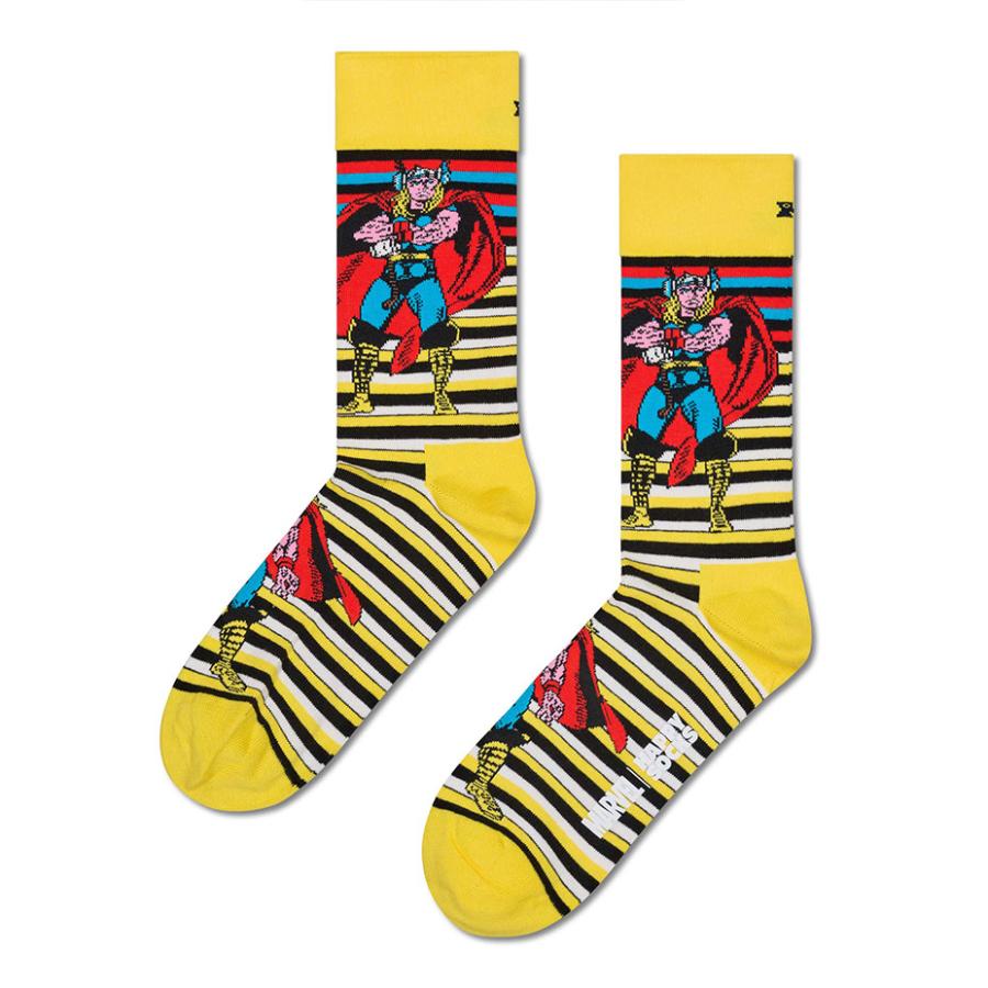 Happy Socks ハッピーソックス 靴下 メンズ レディース ブランド 綿 コットン ソックス くつ下 MARVEL Avengers ...