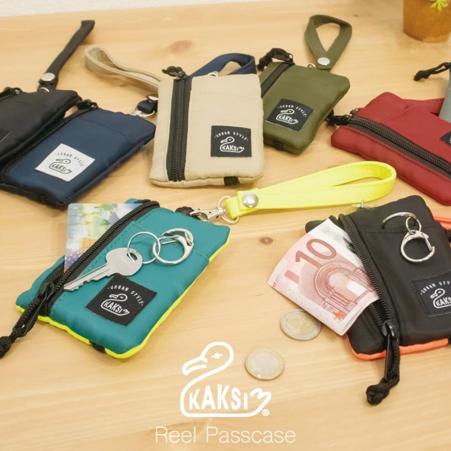KAKSI パスケース リール付き パスケース付き 財布 メンズ レディース 定期入れ カードホルダー カードケース コインケース ミニ財布 小銭 ミニウォレット 小物入れ : 靴のSVEC ...