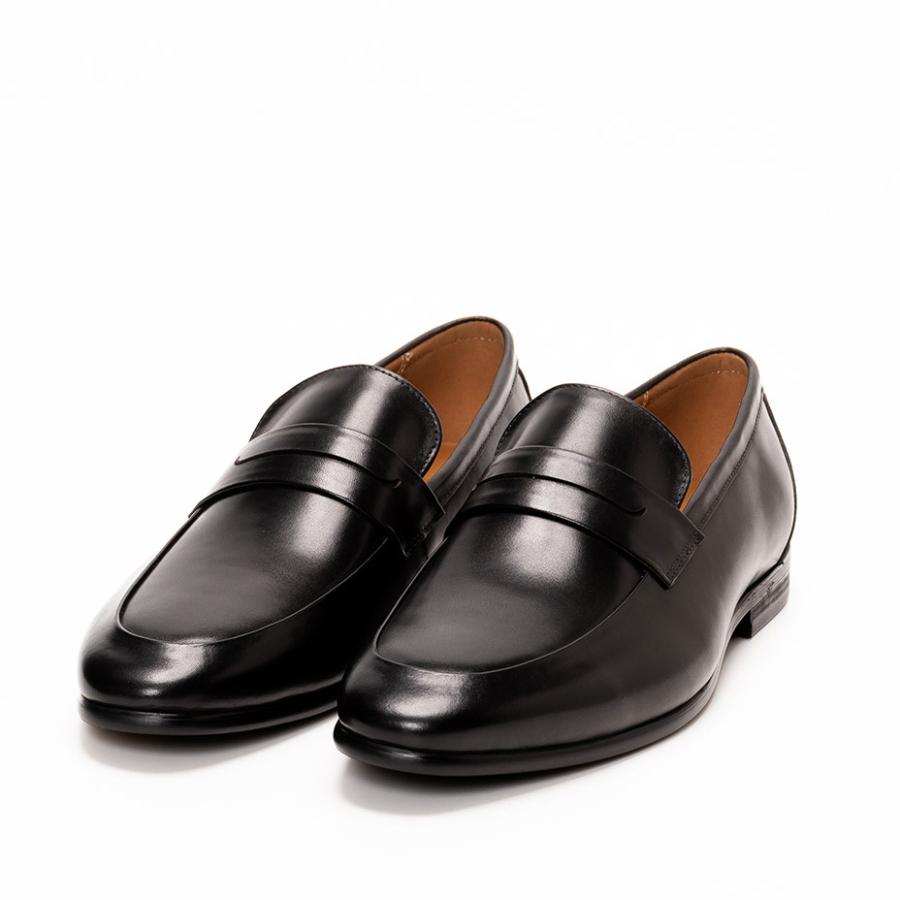 LUCIUS ローファーメンズ 本革 黒 革靴 ビジネス カジュアル 履きやすい 防滑 Uチップ レザー バッファローレザー 紳士靴 通勤 ブラック 紺 ネイビー : 靴のSVEC - 通販 ...