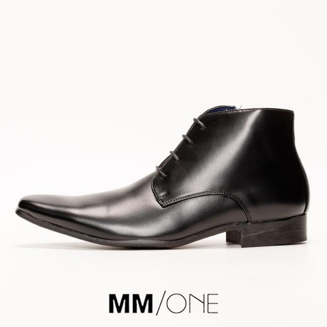 MM/ONE チャッカブーツ メンズ ビジネス ブーツ ショートブーツ カジュアル レースアップ 革靴 革 おしゃれ ロングノーズ 紳士靴 メンズブーツ メンズシューズ 黒 : 靴のSVEC ...