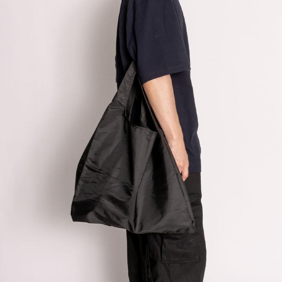 トートバッグ メンズ レディース ショルダーバッグ 大きめ a4 ナイロン 大容量 おしゃれ 軽い 軽量 通勤 通学 40代 50代 エコバッグ 2way 黒 ブラック : nxlikpg ...