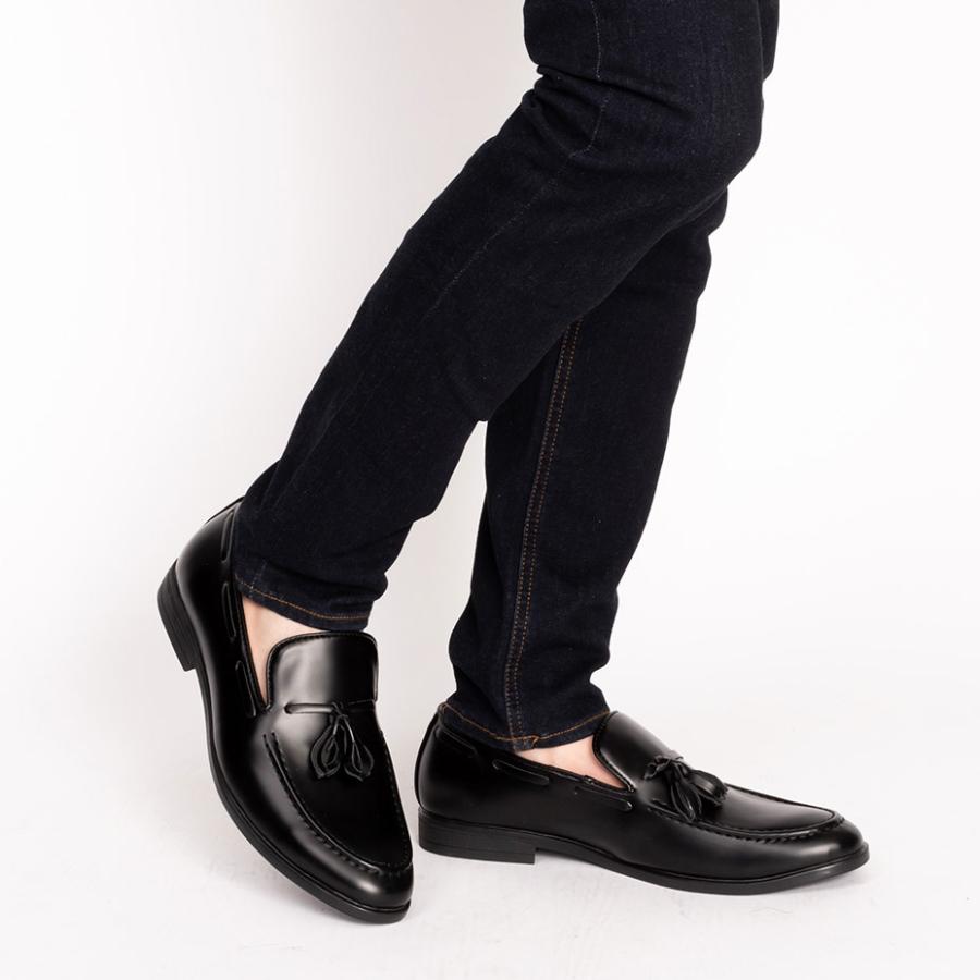 SVEC ローファー メンズ 革 タッセルローファー 革靴 ビジネスシューズ 紳士靴 スリッポン カジュアルシューズ 軽量 軽い モカシン 履きやすい 歩きやすい 黒 : 靴のSVEC ...