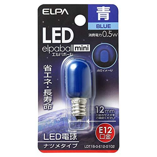 エルパ (ELPA) LEDナツメ形 LED電球 照明 E12 0.5W 青色 屋内用 LDT1B-G-E12-G102 : 早緑月 - 通販 - Yahoo!ショッピング