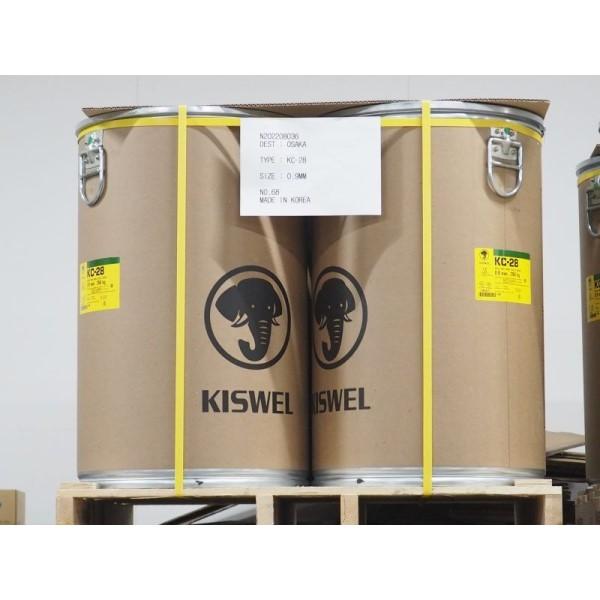 【即日発送/平日14時迄】軟鋼 490MPa級鋼用 ソリッドワイヤCO2用パック巻き KC-28 0.9mm 500kg (250kg 缶×2) KISWEL キスウェル : 溶接用品プロ ...