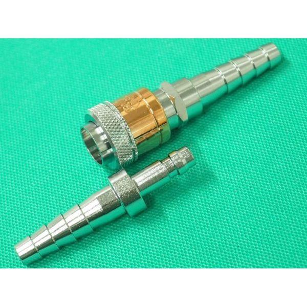 【即日発送/平日14時迄】アポロコック ASP-2 10mm(タケノコ外径) 可燃性ガス用/ホース中間用ソケット・プラグセット 小池酸素工業 ...