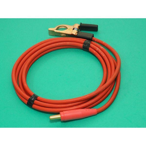 赤色 ゴムカバー付アースクリップケーブル 5M JA300オスジョイント付 WCT22【組み立て/取付済み・完成品】 :898-05:溶接用品プロショップ SANTEC - 通販 ...
