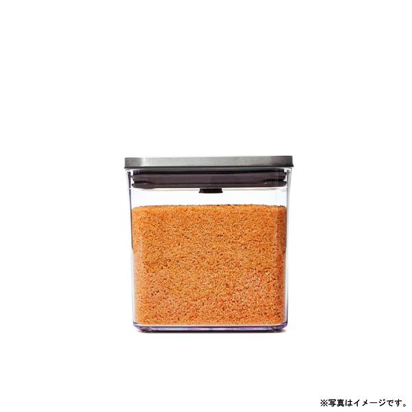 OXO（キッチン用品） OXO オクソー ステンレスポップコンテナ ビッグスクエア(ショート)-2.6L 保存容器 キャニスター 密閉容器 3118300 : 雑貨・Outdoor サンテク ...