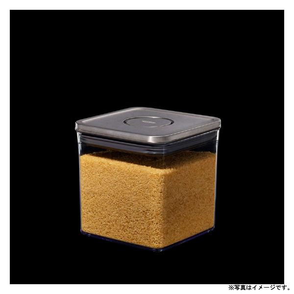 OXO（キッチン用品） OXO オクソー ステンレスポップコンテナ ビッグスクエア(ショート)-2.6L 保存容器 キャニスター 密閉容器 ...