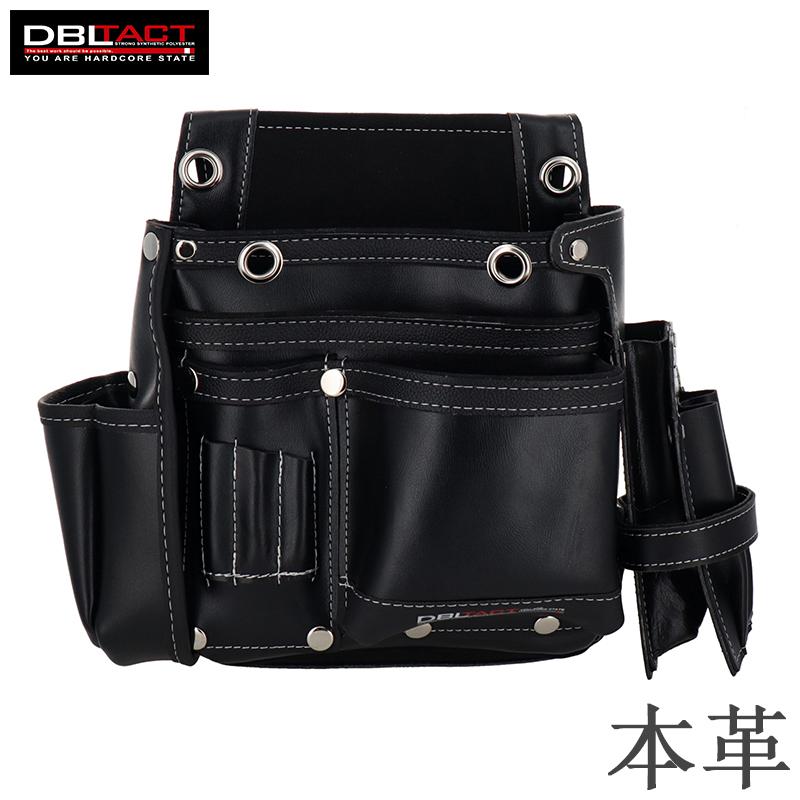 三共コーポレーション DBLTACT 本革卓越 2段釘袋 サイドケース付 ブラック DTL-99-BK : 雑貨・Outdoor サンテクダイレクト - 通販 - Yahoo!ショッピング