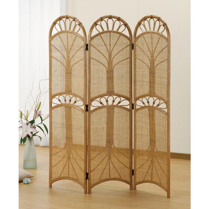籐 ラタンスクリーン 衝立 ついたて 3連タイプ パーテーション アジアンスタイル B-423 : さぬきや・家具とインテリアのお店 - 通販 - Yahoo!ショッピング