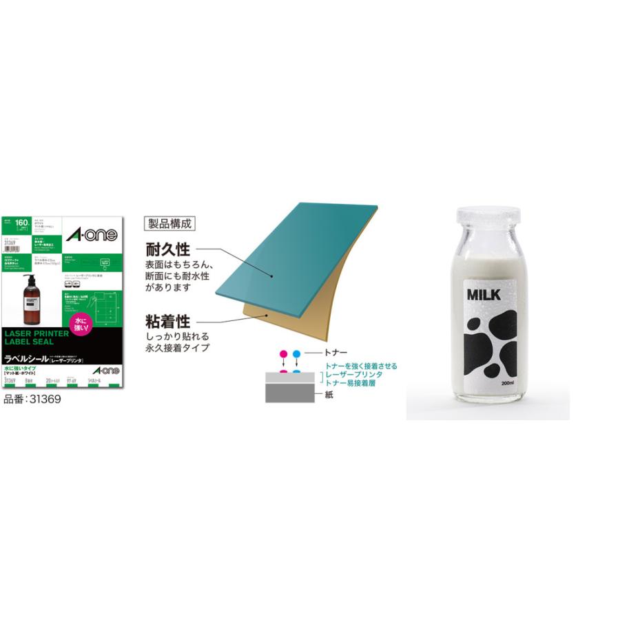 3M エーワン ラベルシール 水に強いタイプ 31370 20シート【レーザープリンタ用】 : サンワ文具ショップ - 通販 - Yahoo ...