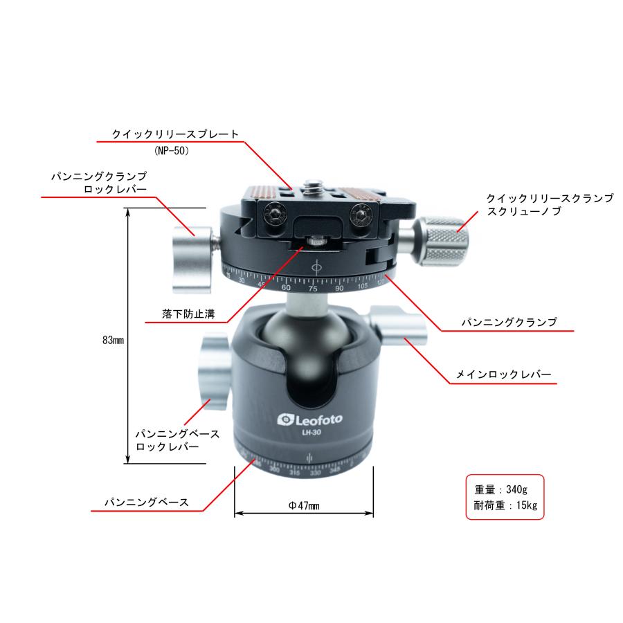 Leofoto レオフォト LH-30R 自由雲台 パノラマクランプ [並行輸入品] :2023-leofoto-lh30r:サンワトレード - 通販 - Yahoo!ショッピング