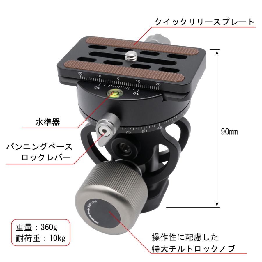 Leofoto VH-10+QP-70 雲台 2WAY 一脚・三脚用 [並行輸入品] : カメラ機材のサンワトレード - 通販 - Yahoo!ショッピング