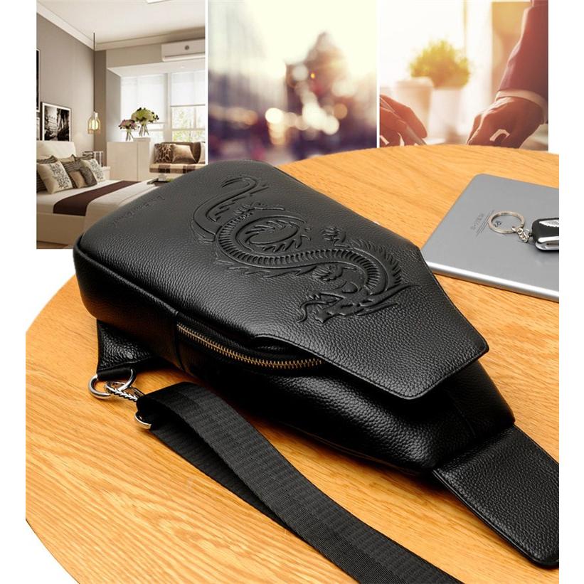 ボディバッグ メンズ 本革 2way 縦型 斜め掛け ショルダーバッグ