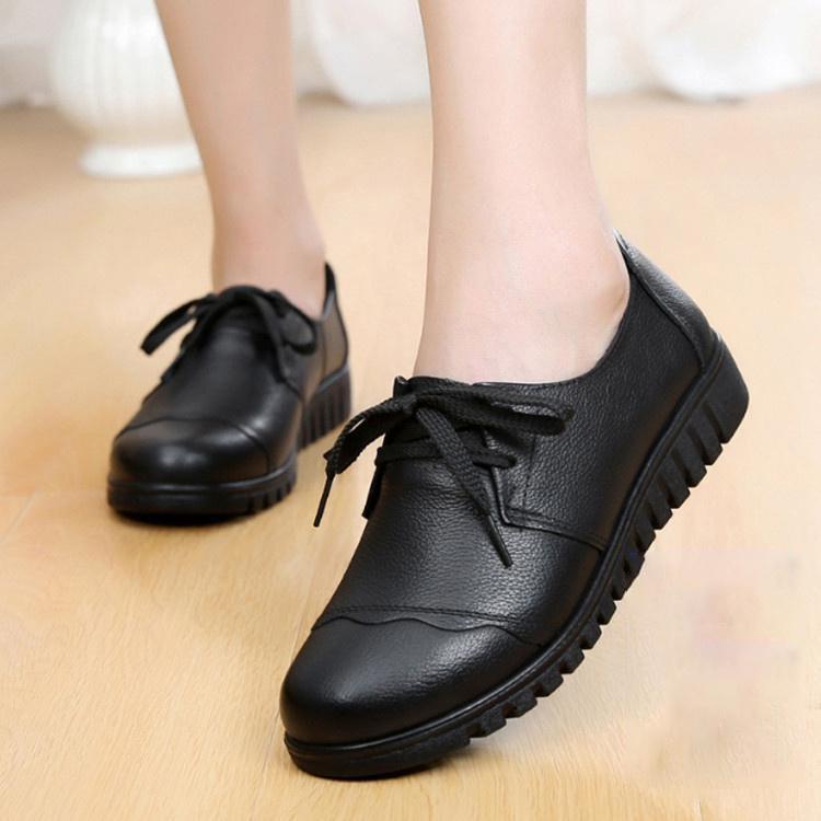 パンプス レディース革靴 女性 フラット 春夏秋冬 オールシーズン 本革