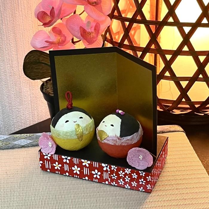 まんまる雛 おひな様 お雛様 ちぎり和紙 雑貨 置物 置き物 和風 オブジェ インテリア プレゼント かわいい 006-0643 : 三和ポチット - 通販 - Yahoo!ショッピング