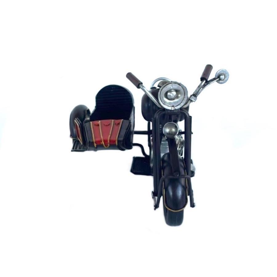 ブリキカー 27499 サイドカー ブリキ おもちゃ アンティーク レトロ 置物 ディスプレイ ミニチュア コレクション ビンテージ : 三和 ...