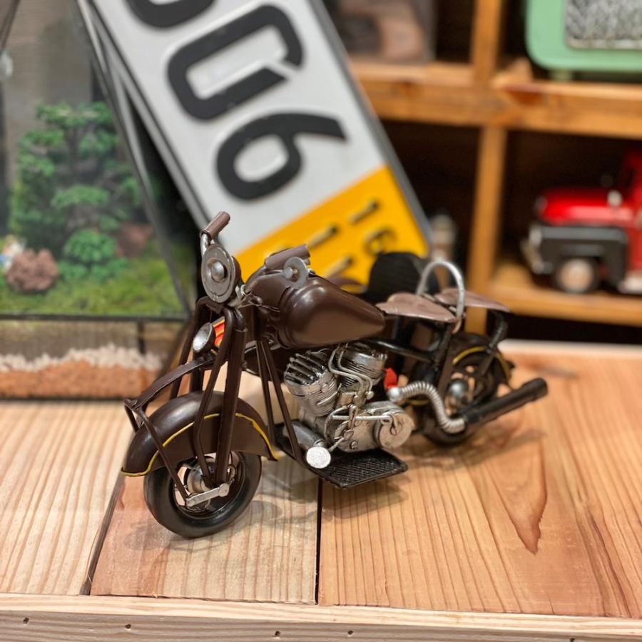 ブリキカー 27499 サイドカー ブリキ おもちゃ アンティーク レトロ 置物 ディスプレイ ミニチュア コレクション ビンテージ : 三和 ...