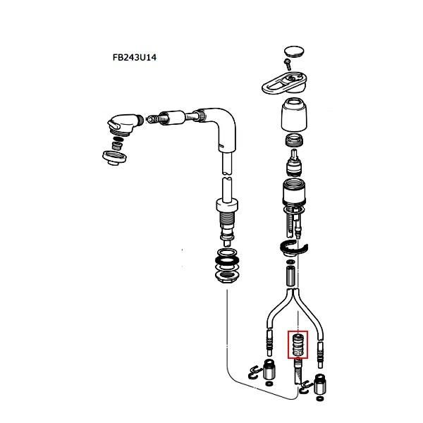 KVK 旧MYM シャワーホース接続カプラー KPS1908 :sm226:サンワNET - 通販 - Yahoo!ショッピング