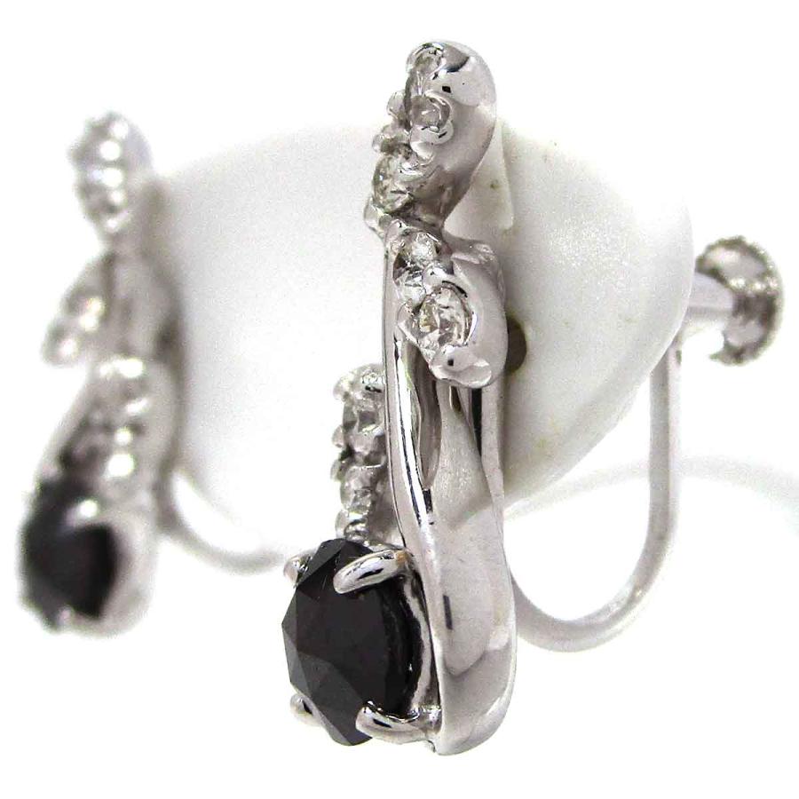 ノーブランド イヤリング ブラックダイヤ ダイヤ K18WG/K14WG 中古 グレード：リサイクル・洗浄のみ サンヤ質店 ...