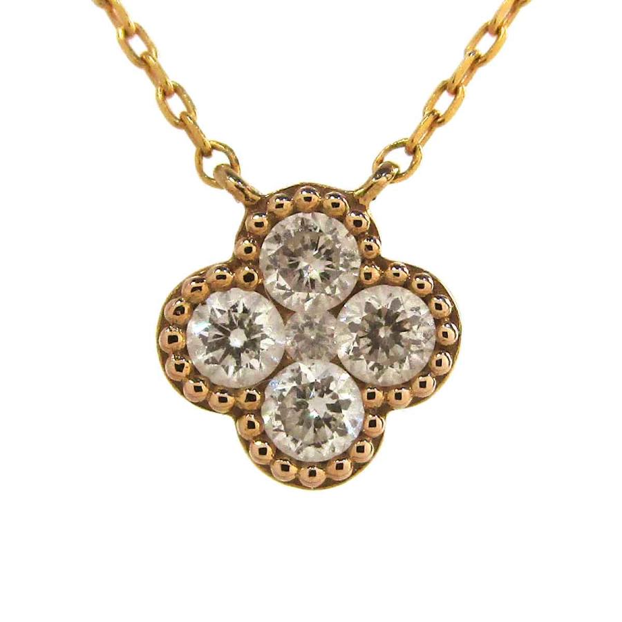 ヴァンドーム青山 レディースネックレス クローバーダイヤ K18 中古 グレード：リサイクル・洗浄のみ サンヤ質店 : ブランドショップ ...