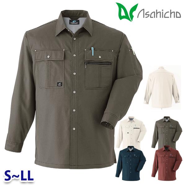 7204 長袖シャツ 作業用 長袖 SからLL Asahicho 23AW : 三洋アパレル ヤフー店 - 通販 - Yahoo!ショッピング