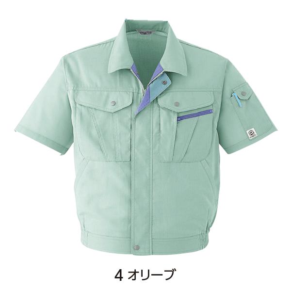 E056 半袖ブルゾン 作業用 半袖 SからLL Asahicho 旭蝶 23SS : ahc-01-e056 : 三洋アパレル ヤフー店 - 通販 - Yahoo!ショッピング