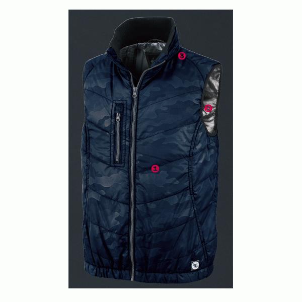 01099 中綿エンボスベスト SからLL tASkfoRce タスクフォース22UP :OKW-1-01099:三洋アパレル ヤフー店 - 通販 - Yahoo!ショッピング