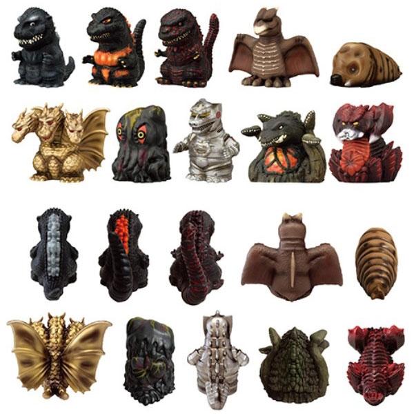 エンスカイ ゴジラ ソフビパペットマスコット BOX 10パック入 エンスカイ ゴジラ ソフビパペットマスコット BOX 10パック入