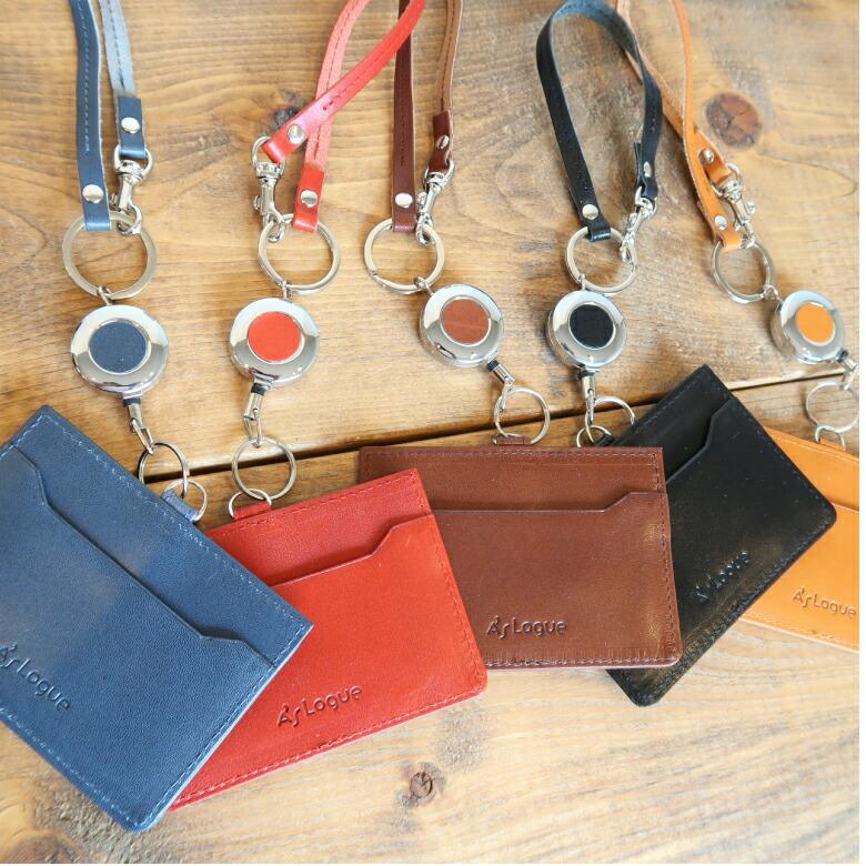 A'sLogue アズローグ 栃木レザー リールキー付 パスケース 革製品 A'slifestore SS1 : A’s life store ...