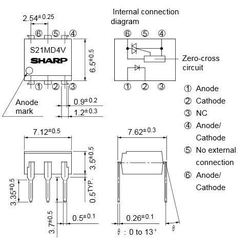 フォトトライアックカプラ S21MD4V S21MD4V 5個入 ＜icd-031＞ : 札幌貿易 - 通販 - Yahoo!ショッピング