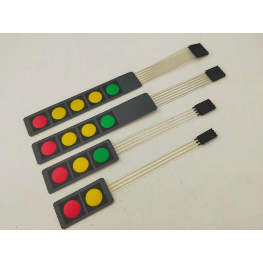 メンブレンスイッチ 膜スイッチ 3個スイッチ 赤・黄色・緑 1個入 ＜kit-176＞ : 札幌貿易 - 通販 - Yahoo!ショッピング