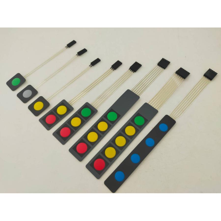 メンブレンスイッチ 膜スイッチ 3個スイッチ 赤・黄色・緑 1個入 ＜kit-176＞ : 札幌貿易 - 通販 - Yahoo!ショッピング