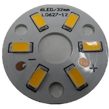 3W級LED付アルミ基板 6V 0.5W 暖白LED6個 3W級 LED基板 32MM-5730 2B3C 1個入 ＜led-251＞ : 札幌貿易 - 通販 - Yahoo!ショッピング