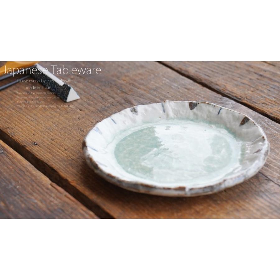 和食器 ヘルシーおかず ペパーミントグリーン十草 前菜 サラダ 18.6×2.5cm プレート 丸皿 おうち ごはん うつわ 食器 日本製 ...
