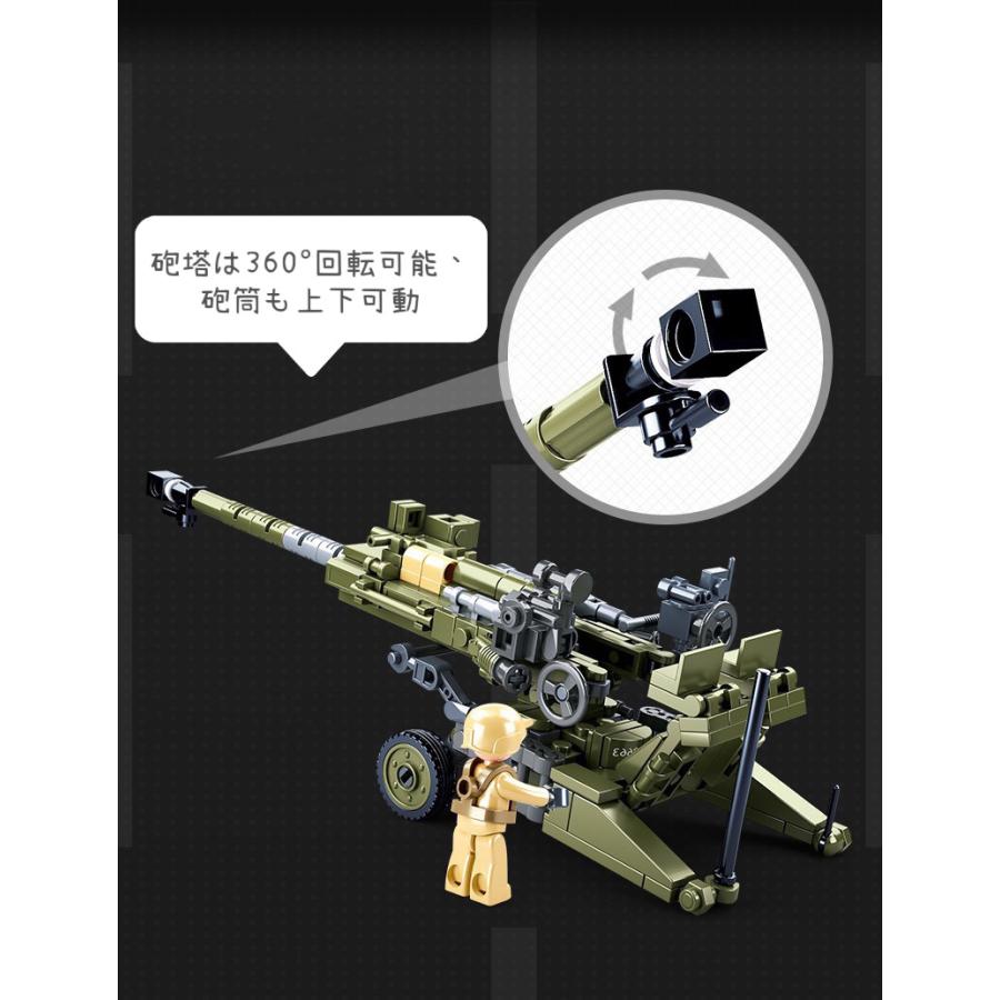 【互換品】 LEGO レゴ 互換 ブロック玩具 ブロック 模型 超軽量野戦榴弾砲 M777 155mm アメリカ軍 ミニフィグ レゴブロック ...