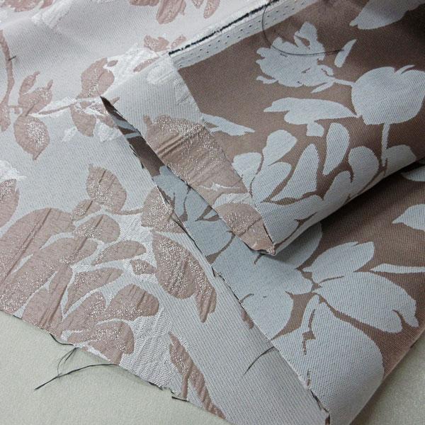 インテリアカーテン生地（YINTE-3）ふくれジャガード調/薄ピンク系 生地巾150cm 数量1（50cm）295円 : 布の家サラサ ...