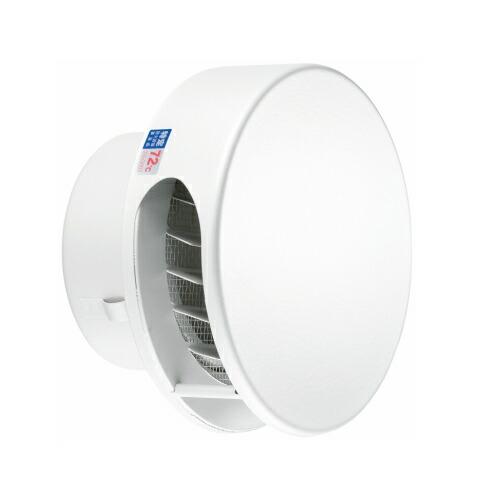 (株)更科製作所 換気口 SFD-100WH-KT 円型フラットタイプフード付ガラリφ100・ホワイト色・防火ダンパー付・防虫網付・水切り板無タイプ・低圧損 : 株式会社 更科製作所 - 通販 ...