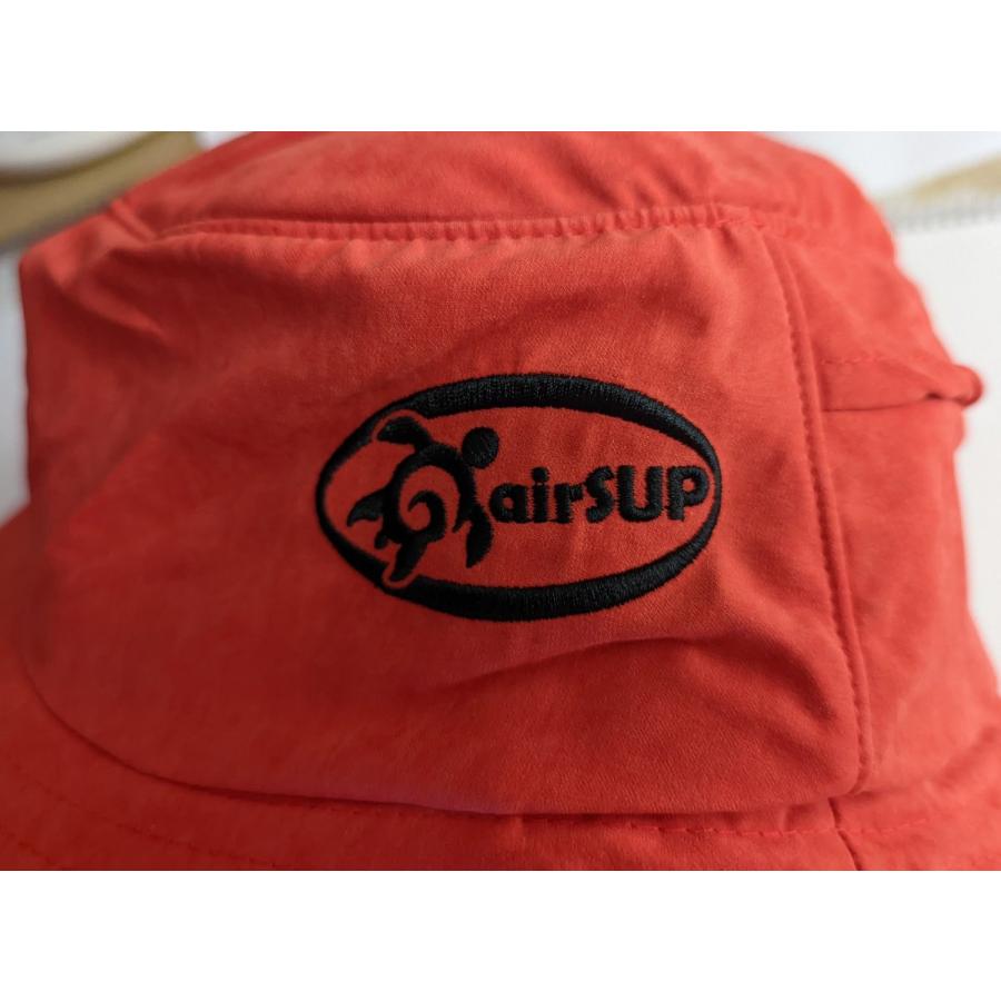 airSUP ハット SUP / サーフィン Bucket Hat パドルボード用の帽子 RED air カヤック ボードなど : サルテック ...
