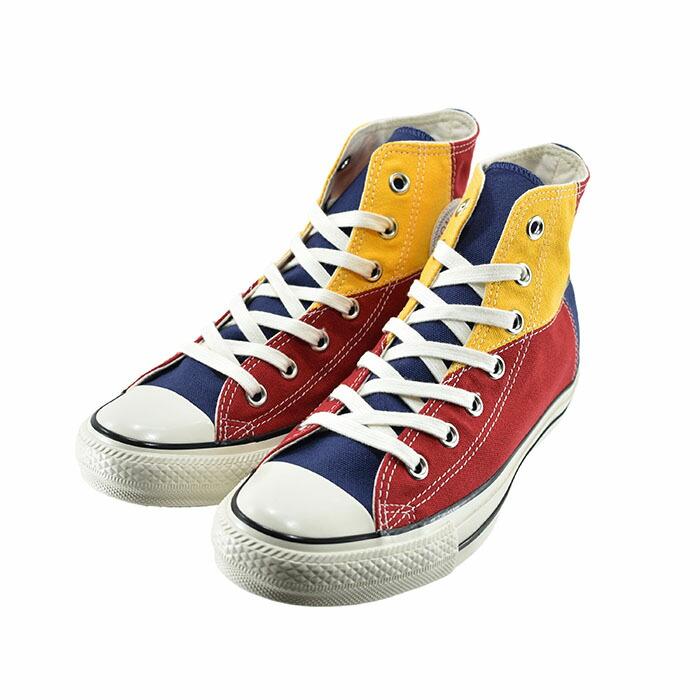 CONVERSE コンバース ALL STAR US VS-COLORBLOCK HI オールスター VSカラーブロック ハイカット マルチ ...